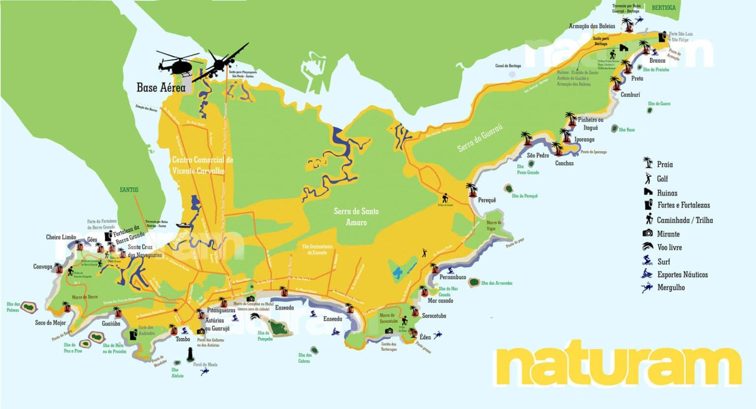 GUARUJÁ 2022: Praias, Pousadas e mais de 20 ATRAÇÕES! NATURAM